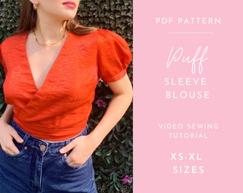 PDF Sewing Pattern Crop Top for Women/ DIY One Shoulder Top / Digital ...