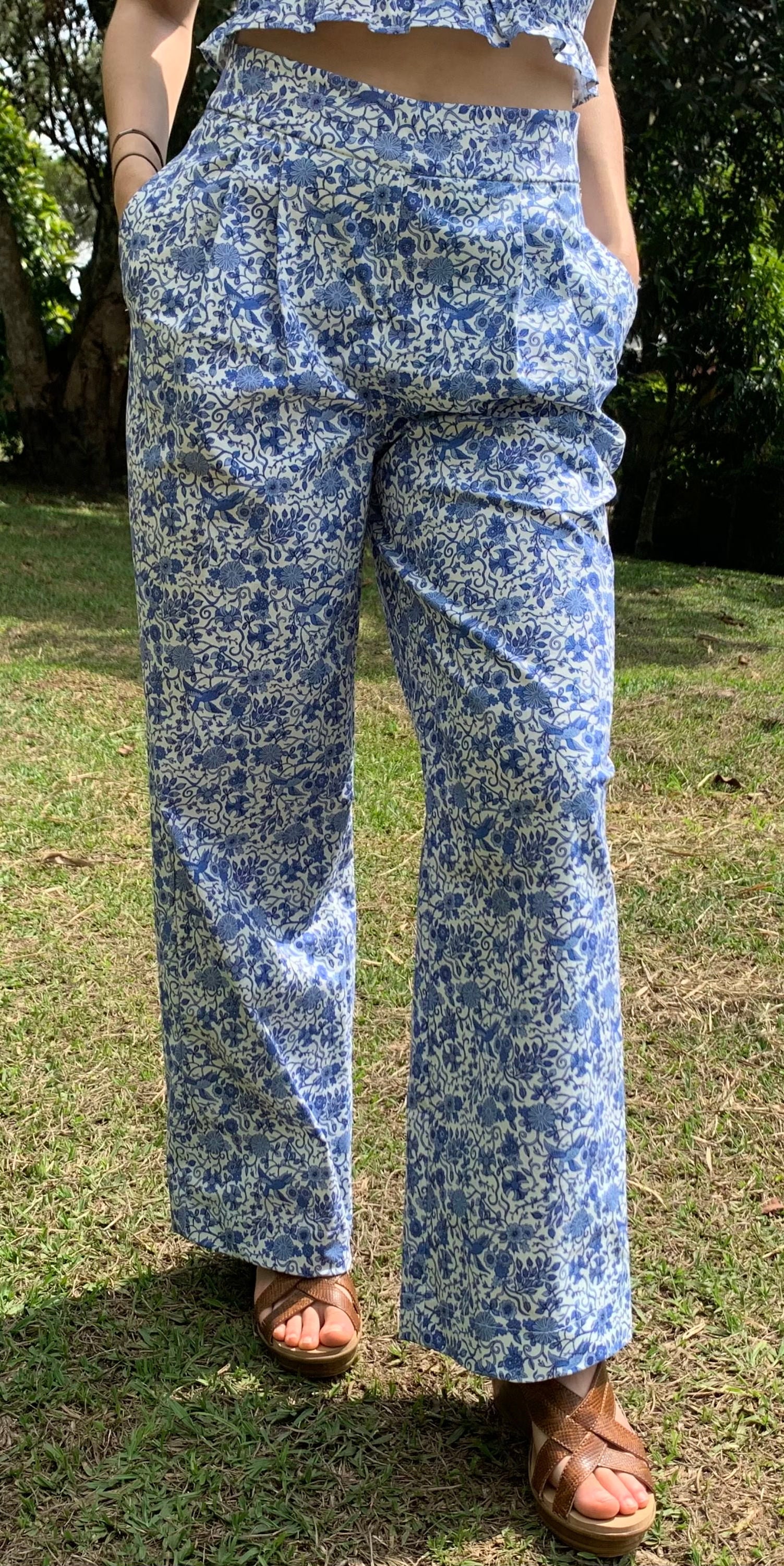 PDF Sewing Pattern High - Waist Pleated Trousers for Women/ DIY ...