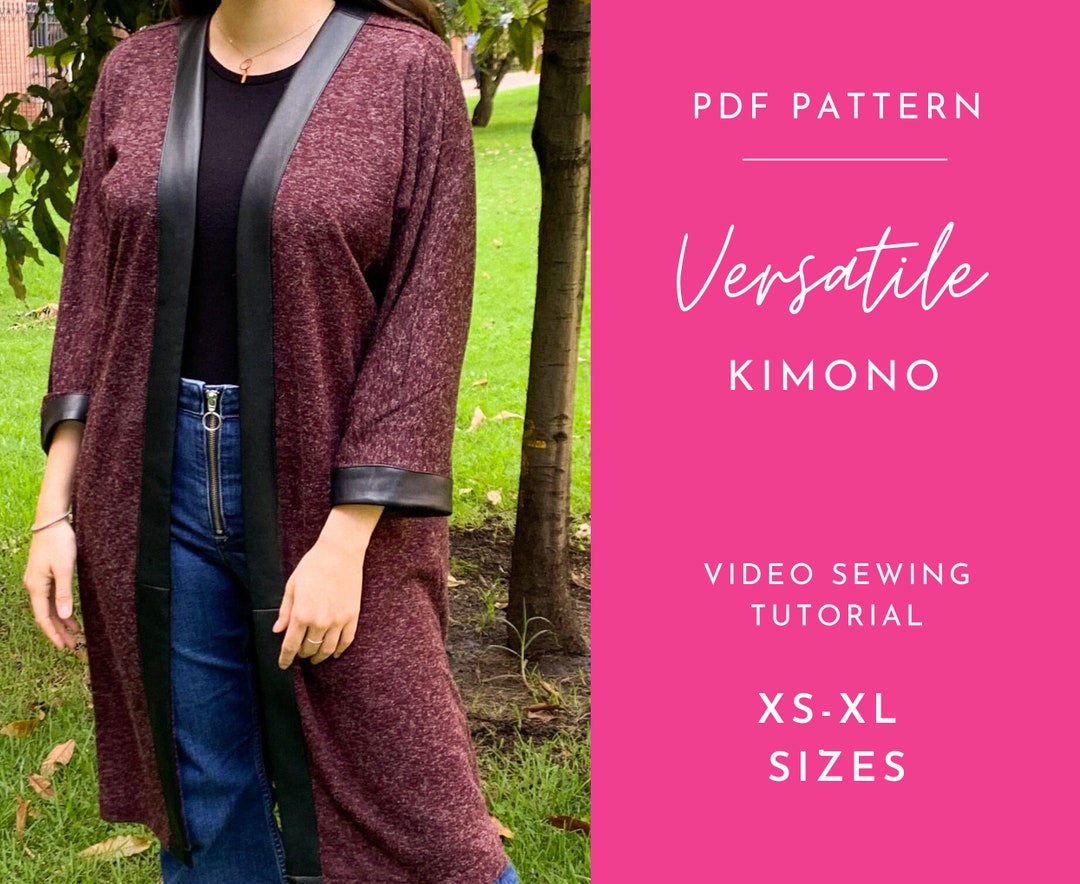 Kimono Jacket PDF Sewing Pattern / DIY Kimono / Digital Pattern ...