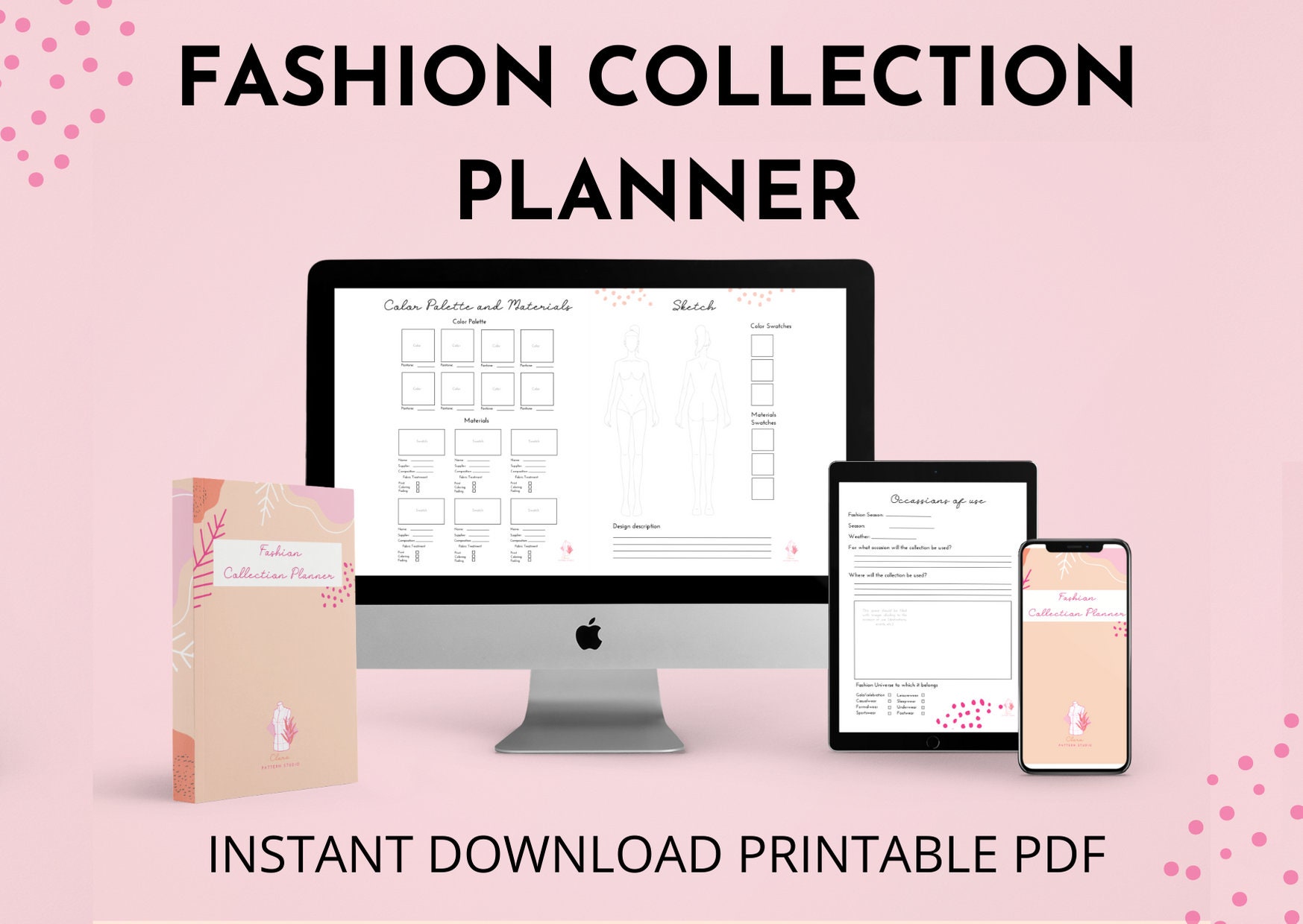 Fashion Collection Planner / PDF Sewing Planner / Sewing Project ...