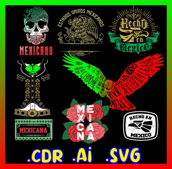 Mexico Vector Pack Mexican Holidays Svg Cutting Files - Etsy