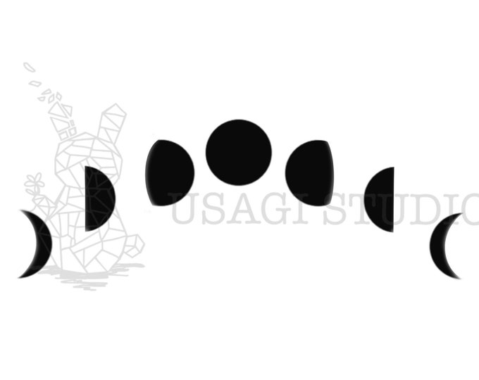Moon Phases- Phases of the Moon- Cut File Download for Homeschool ...