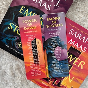 TOG Throne of Glass Tandem Read Bookmarks|tower of Dawn|empire of ...