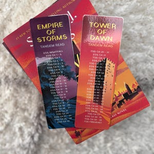 TOG Throne of Glass Tandem Read Bookmarks|tower of Dawn|empire of ...