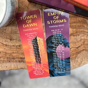 TOG Throne of Glass Tandem Read Bookmarks|tower of Dawn|empire of ...