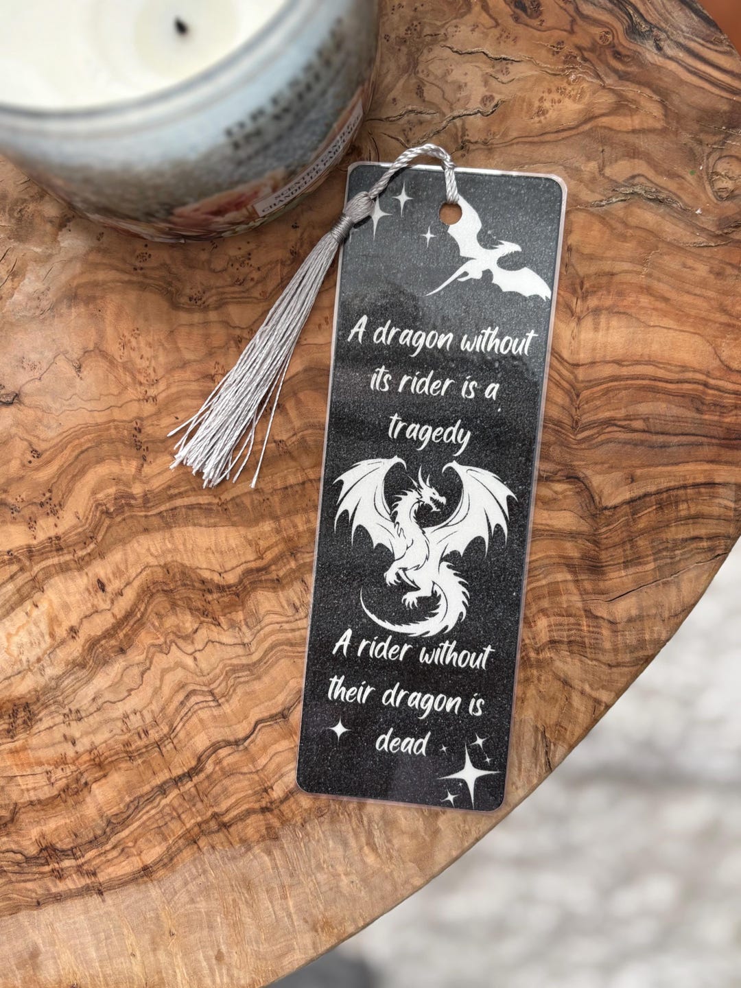 A Rider Without Their Dragon is Dead Fantasy Bookmark - Etsy