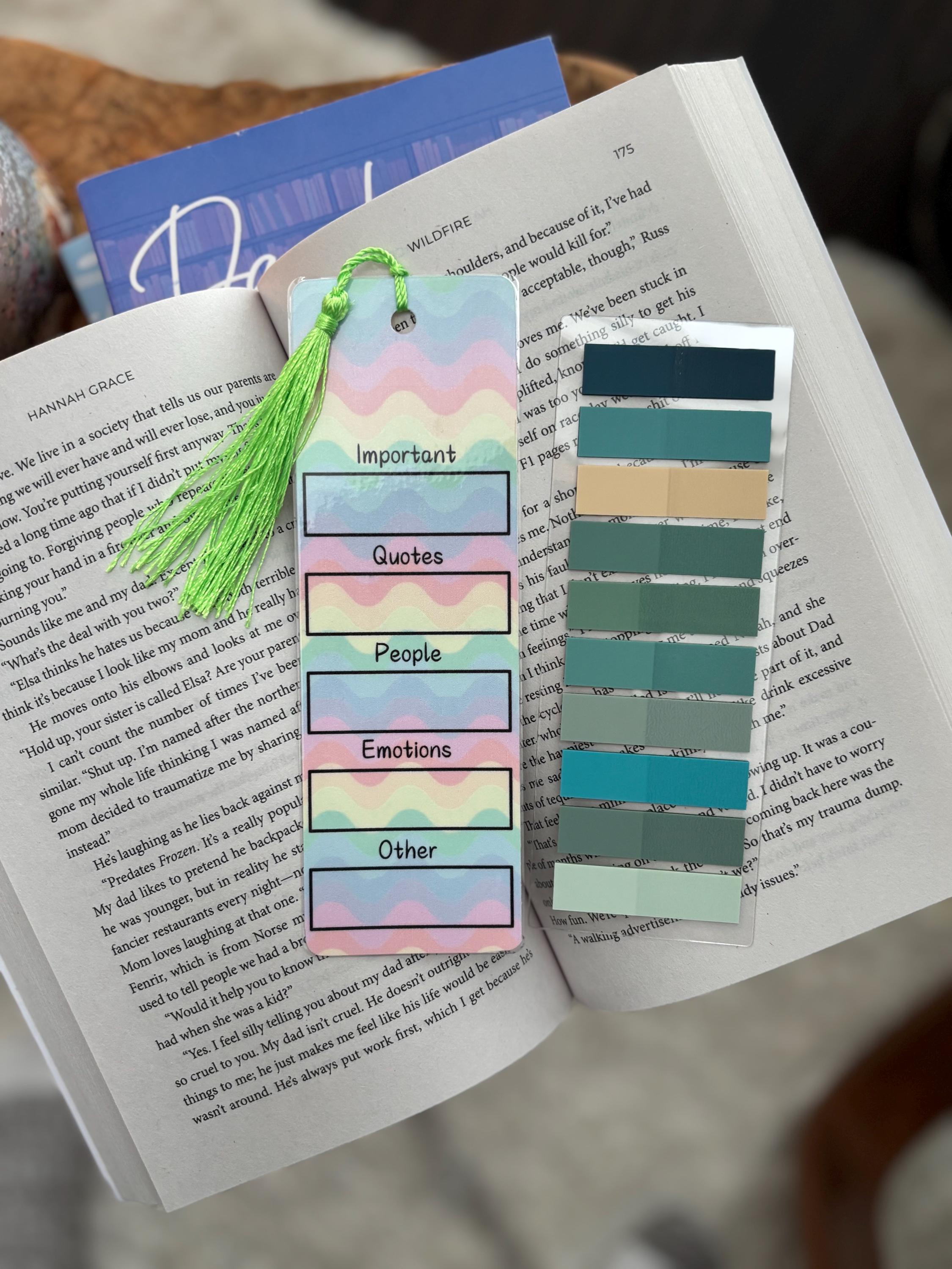 Annotation Bookmark | Labelled | Reusable | Includes Tabs|bookish Gift ...