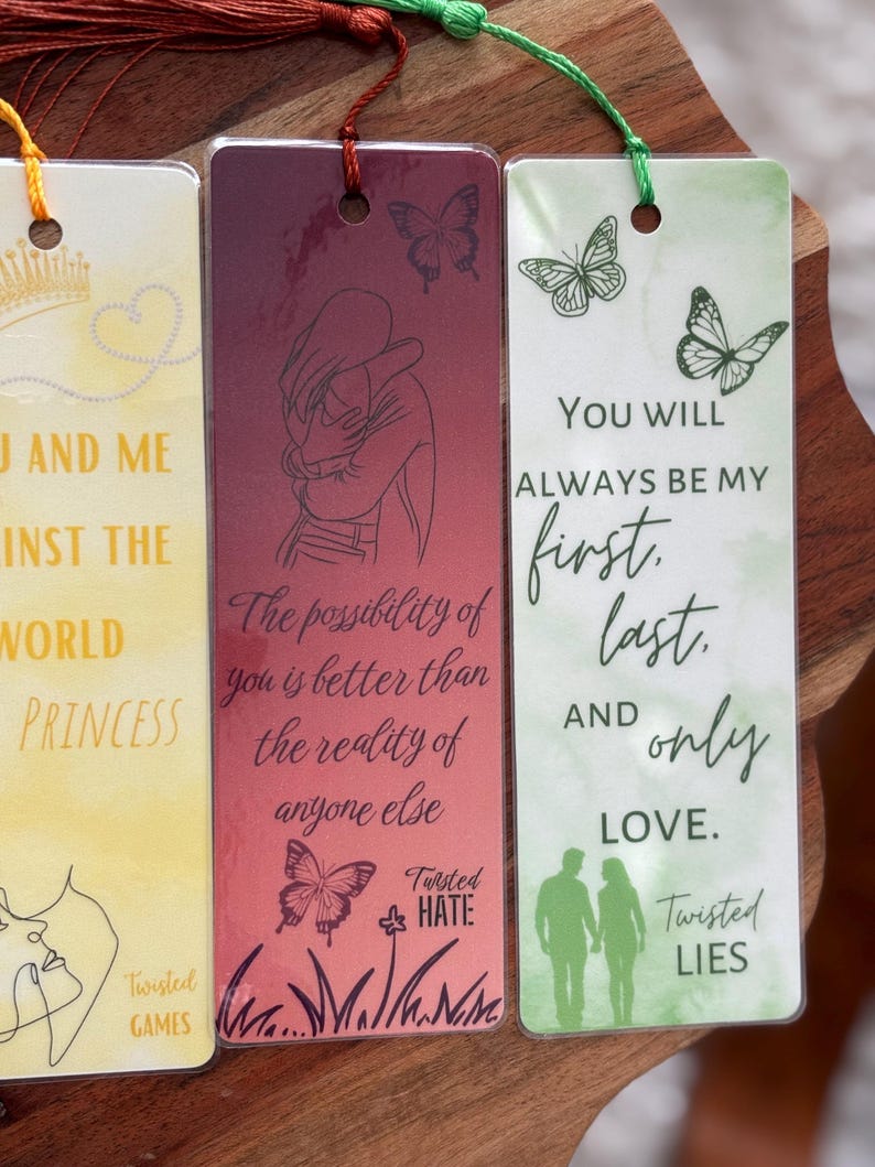 Book Series Inspired Bookmark Set| Twisted Love||smut| Bookmark Bookish ...