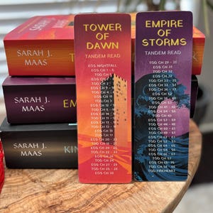 TOG Throne of Glass Tandem Read Bookmarks|tower of Dawn|empire of ...