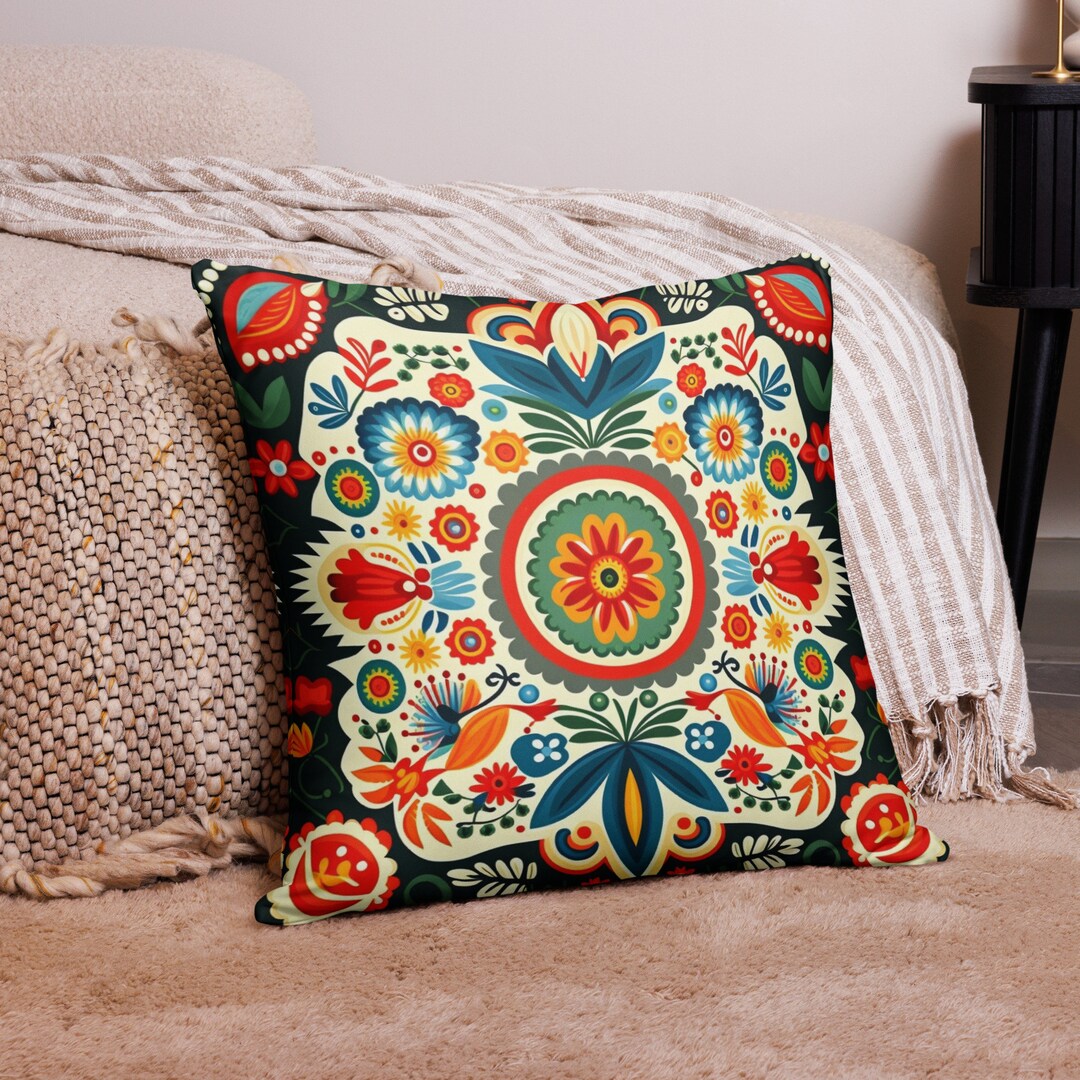 Throw Pillows Home Decor Pillow Hungarian Folk Art Hungary Home Accents ...