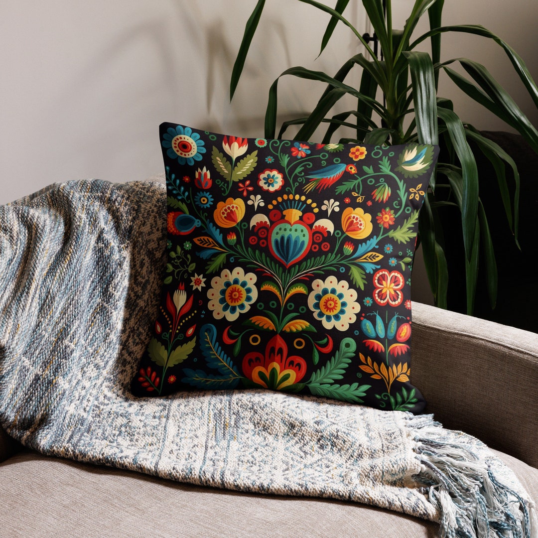 Throw Pillows - Home Decor Pillow | Hungarian Folk Art | Hungary Home ...