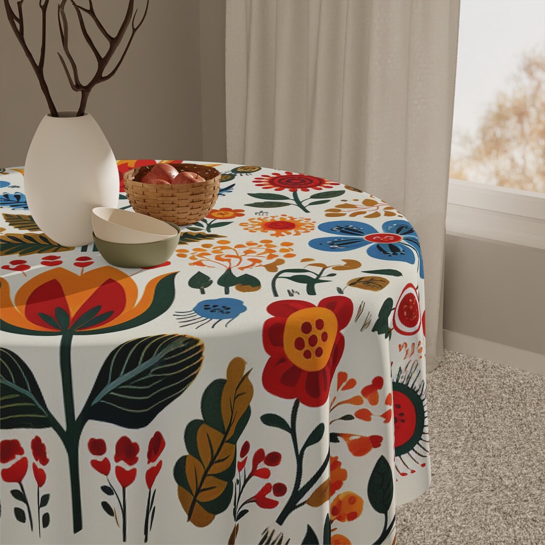 Polish Table Cover Round, Square Table Poland Decor Ideal Dining Room ...