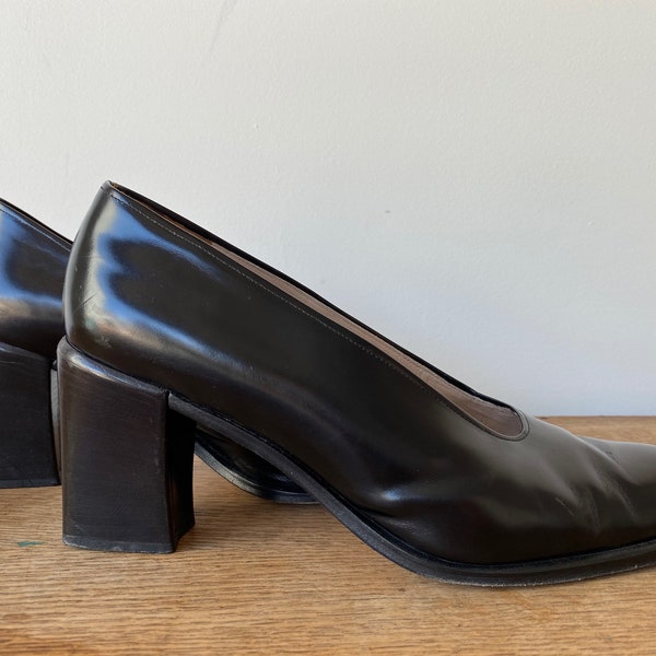 90s Chunky Heels - Etsy