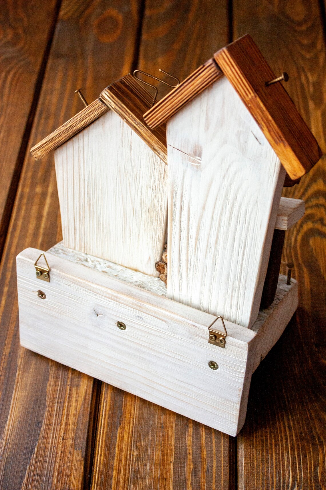 Handmade Wooden Key Holder, Wooden Houses, Wall Hanging Key Holder - Etsy