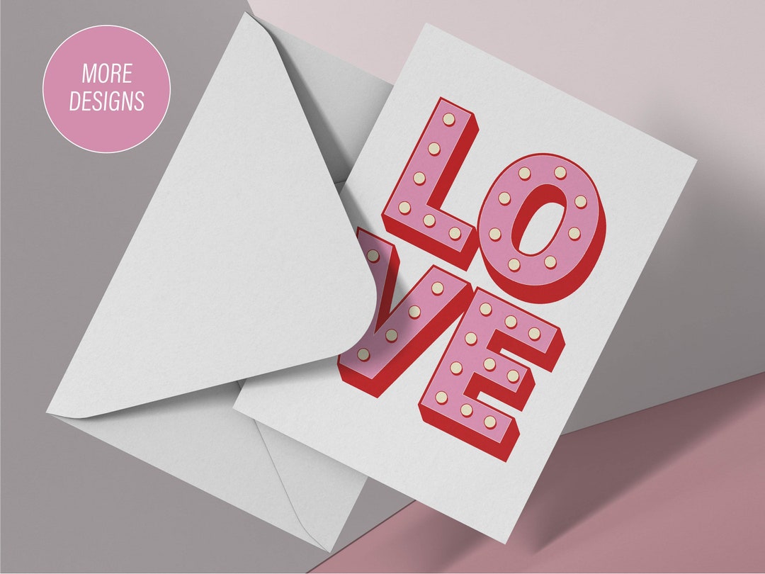 Card | Greetings Card | Typography | Gift | Love | Personal | A6 ...