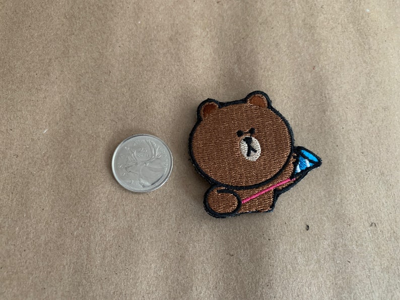 LINE FRIENDS Bear Surprise Patch - Etsy