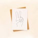 Peace Sign Hand One Line Art INSTANT DOWNLOAD, Black & White Peace Sign ...