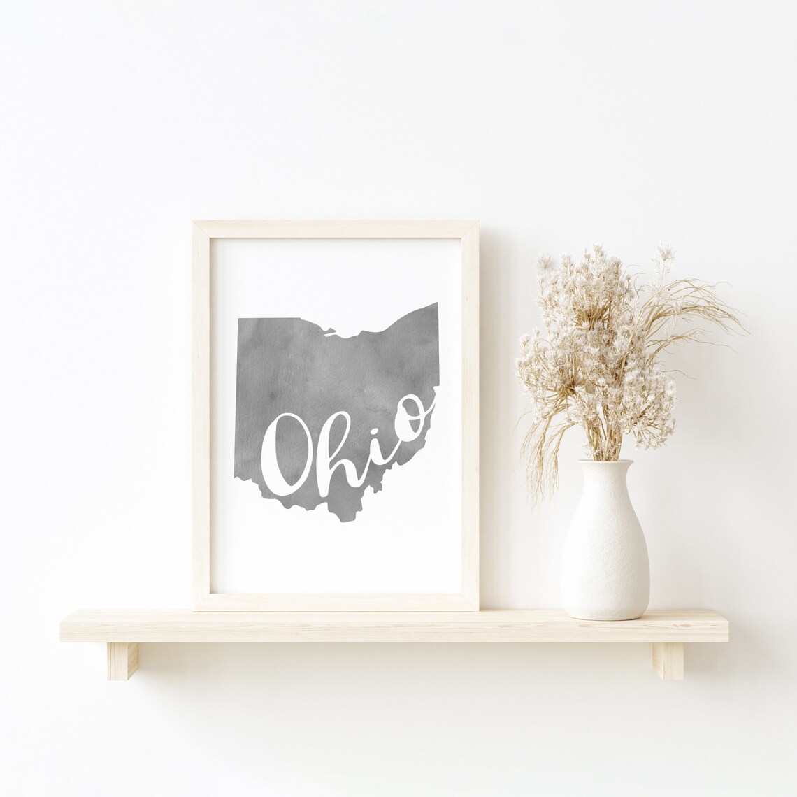 Ohio State Watercolor Printable INSTANT DOWNLOAD Ohio Outline | Etsy