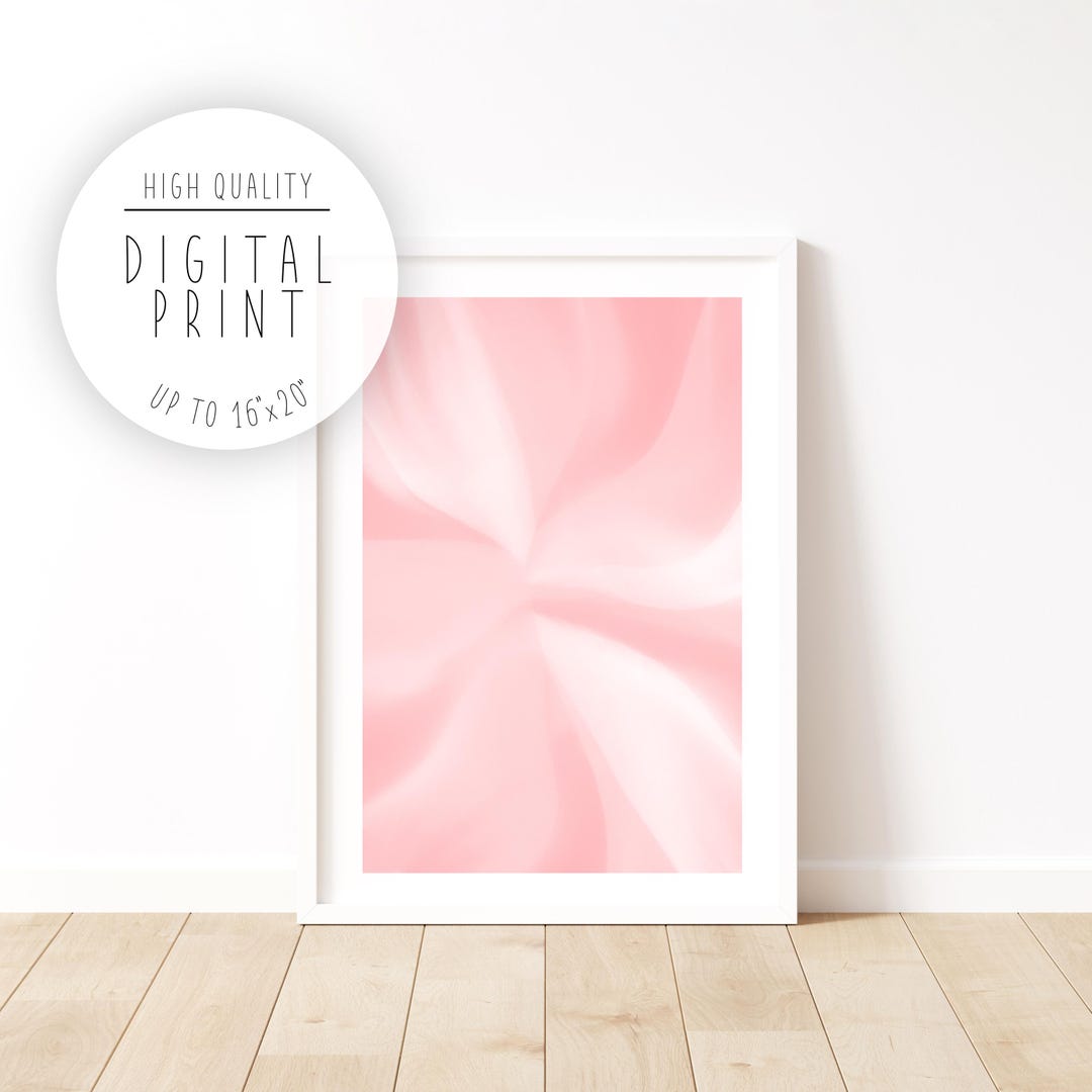 Blush Pink Abstract Watercolor Photographic Art INSTANT DOWNLOAD ...