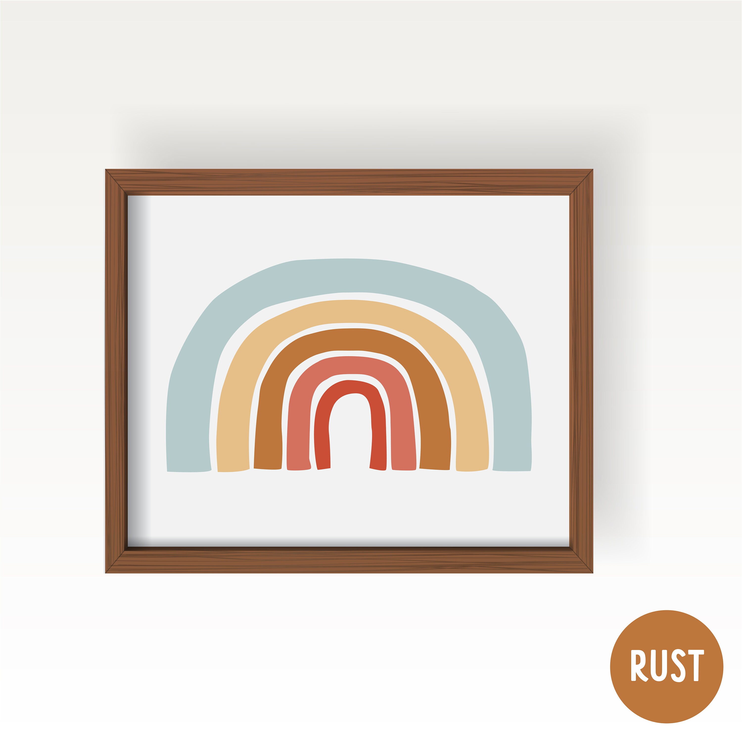 Bold Rainbow Boho Rainbow Printable INSTANT DOWNLOAD Wall Art - Etsy