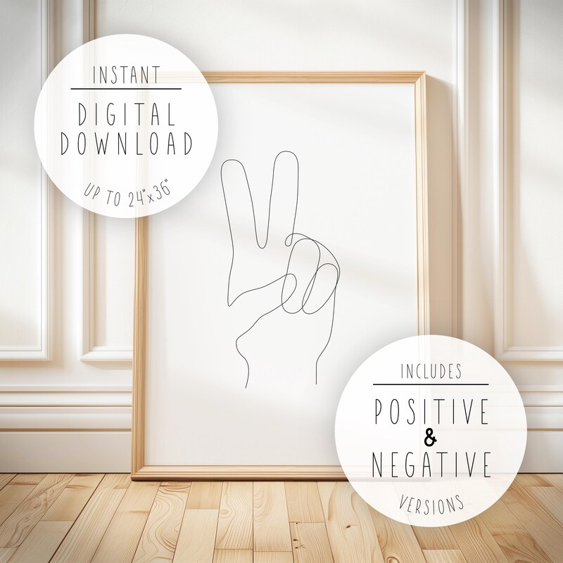 Peace Signs Hand - Etsy