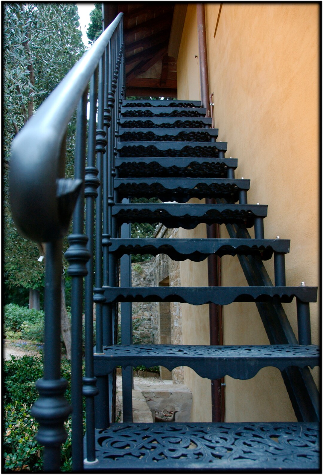 Upstairs Italy Florence Staircase Fine Art Print Giclée - Etsy