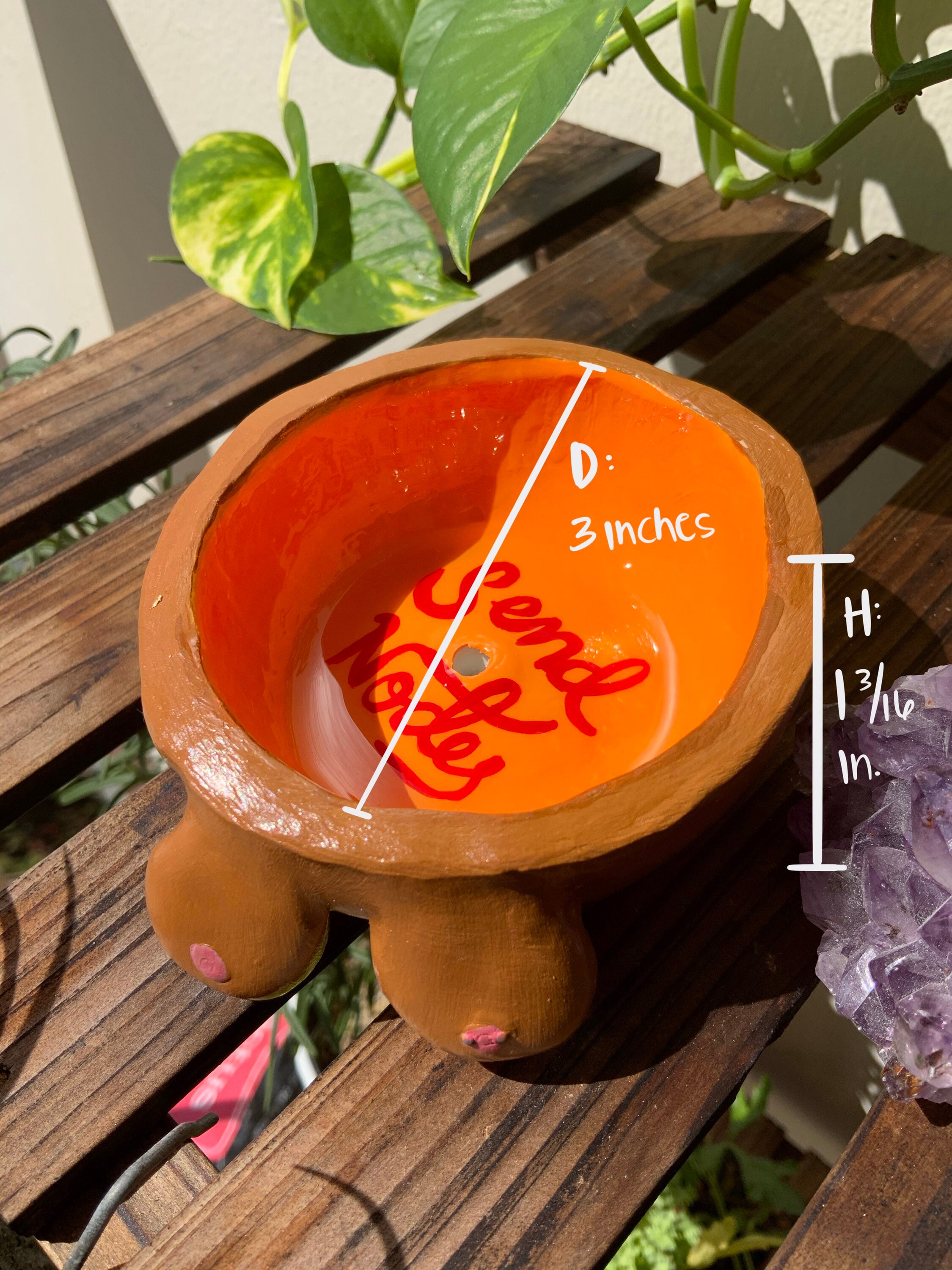 Unique Boob Planter/airplant Holder That Can Be Used as a Jewelry Catch ...