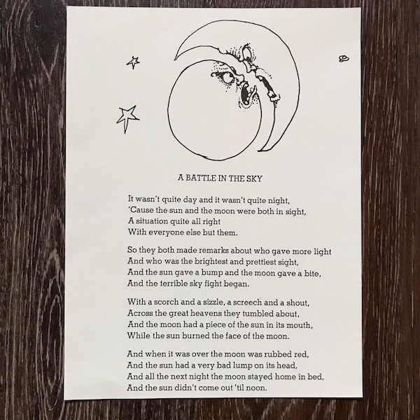 The Moon Poem Vintage - Etsy