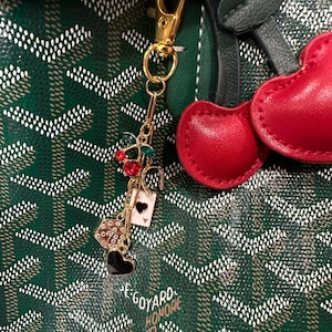 Custom Charm Keychain Purse Chain Purse Accessory Bag Accessory Gold ...