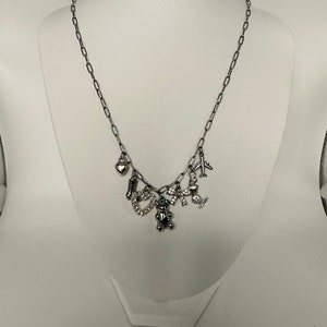 Custom Silver Charm Necklace Silver Stainless Steel Paperclip Chain ...