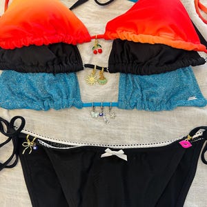 Bikini Charms, Bikini Jewelry, Custom Swimsuit Charms, Swimsuit Jewelry ...