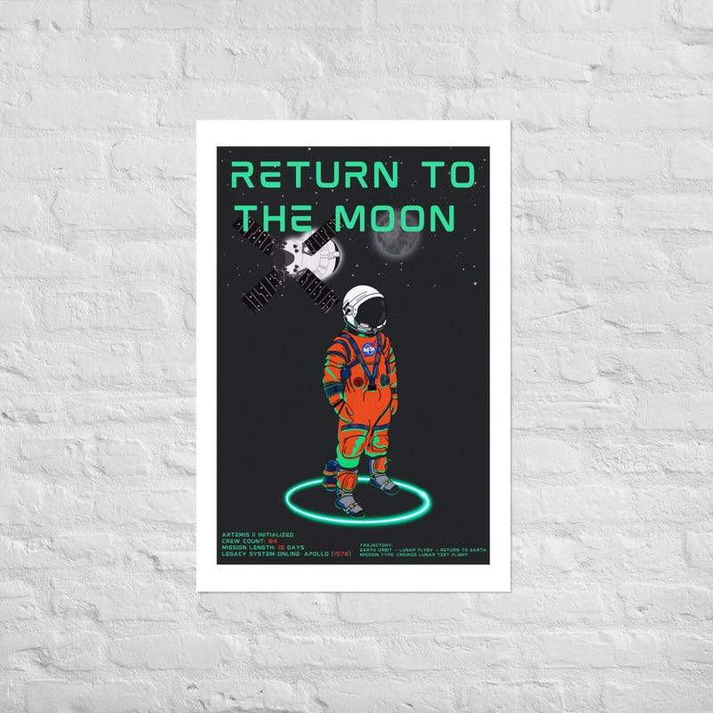 Artemis 2 Poster - Etsy