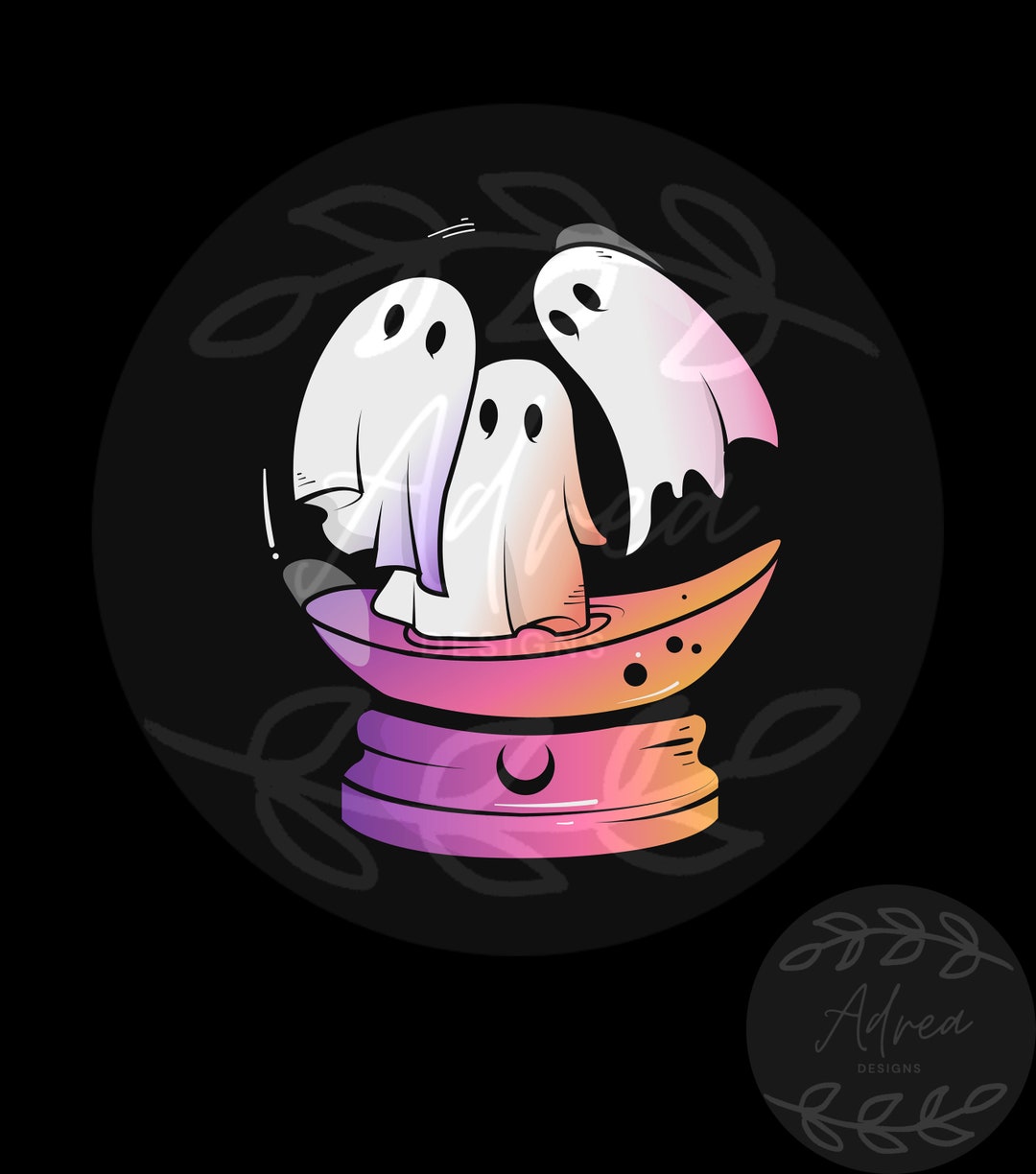 Ghost Globe SVG/PNG File - Etsy