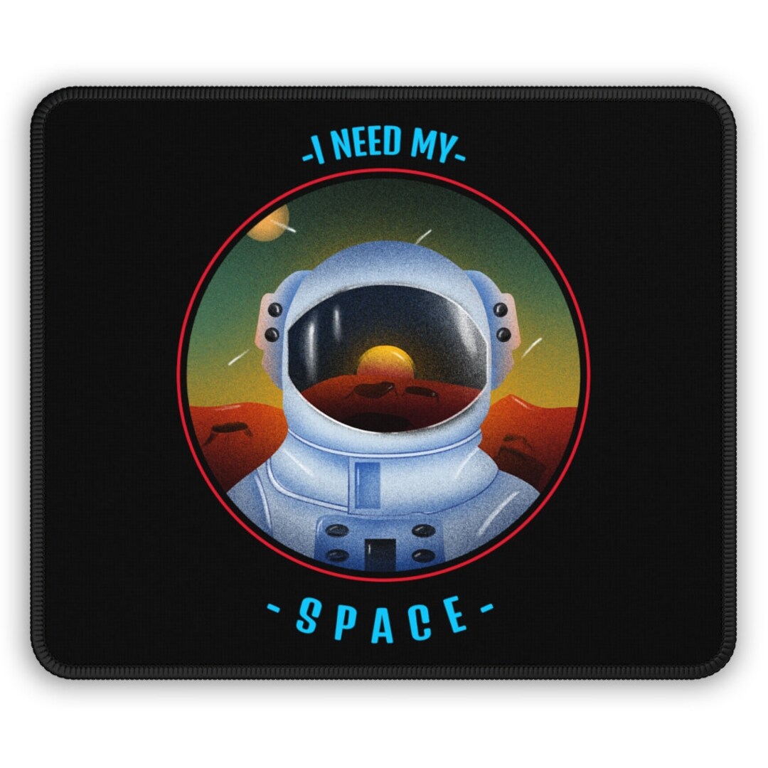 Astronaut on Mars, Astronaut Desk Mat, Desk Pad, Black Large Mouse Pad ...