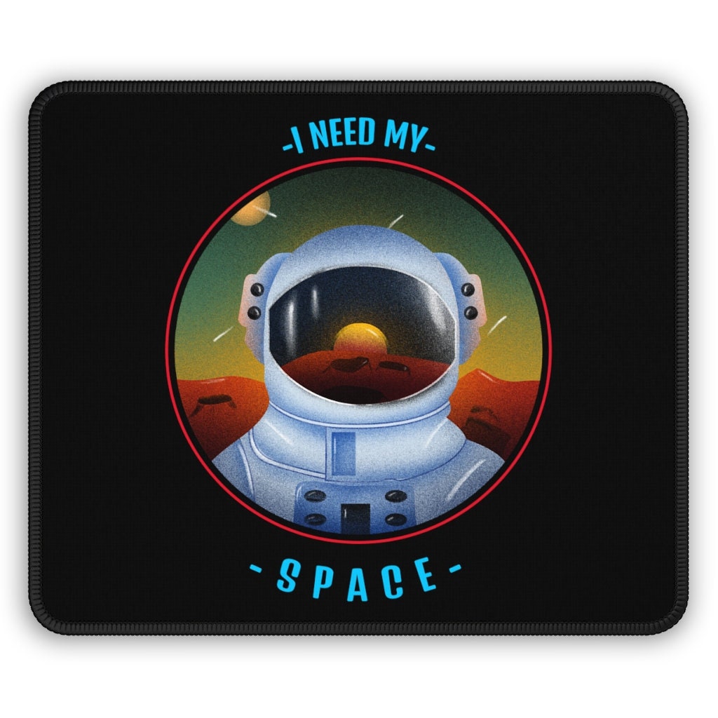 Astronaut on Mars, Astronaut Desk Mat, Desk Pad, Black Large Mouse Pad ...