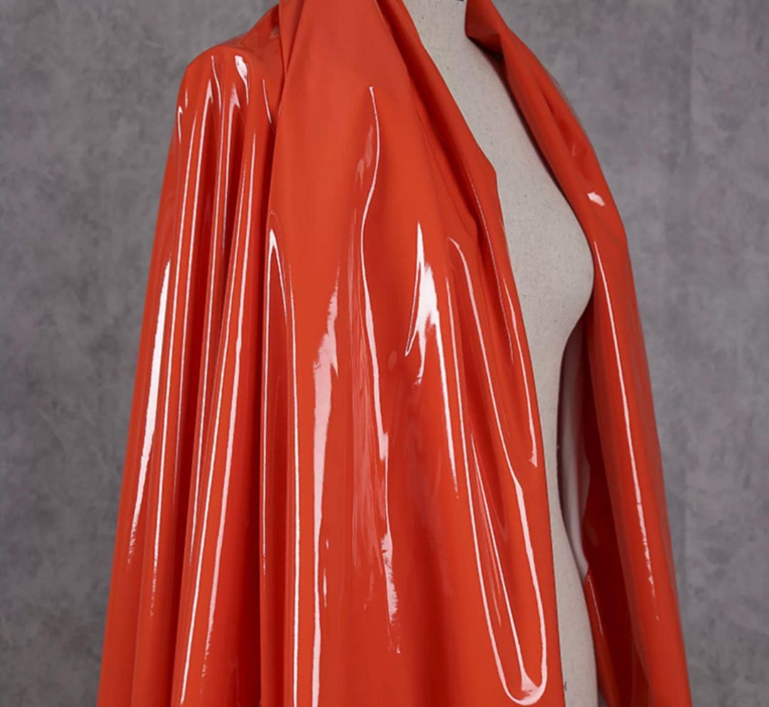 High Elastic Faux Leather Fabric: 4-way Stretch Knit Spandex - by the ...