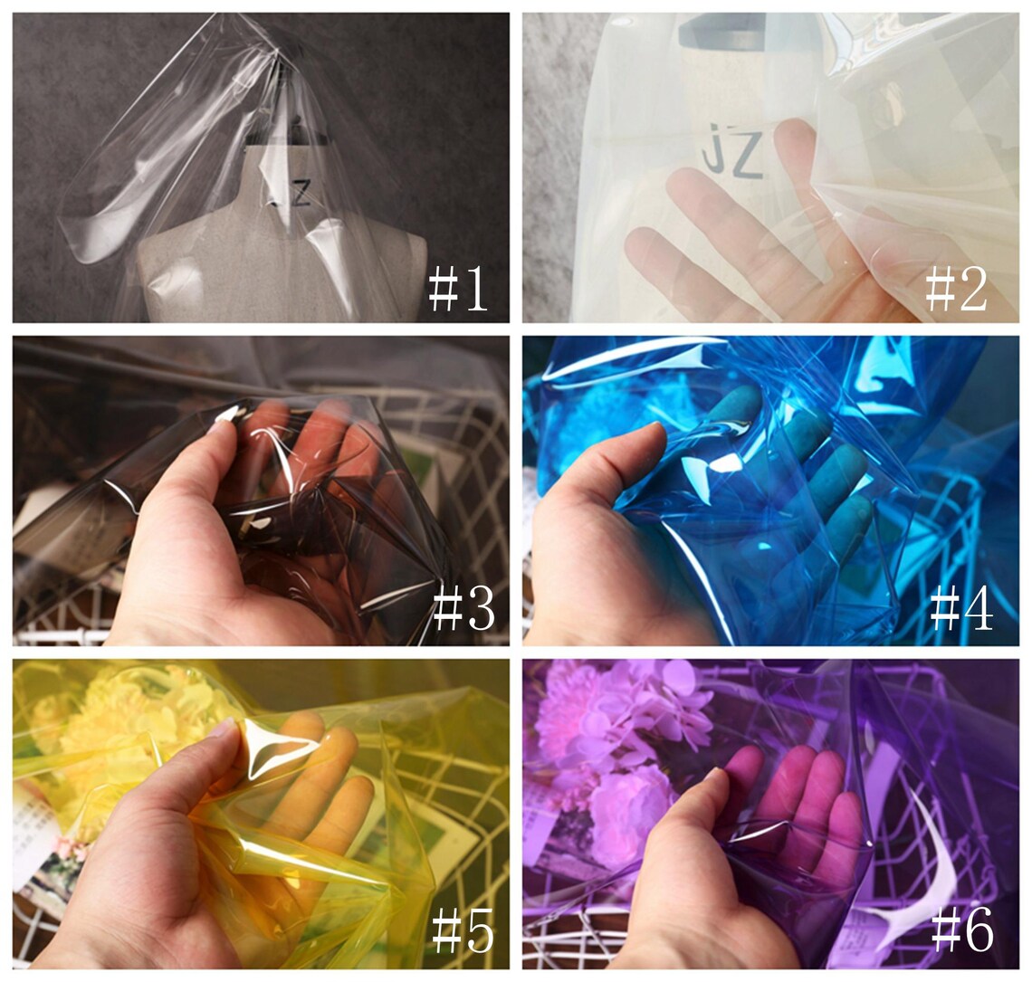 Transparent TPU Fabric: Waterproof Raincoat Membrane - by the Half Yard ...