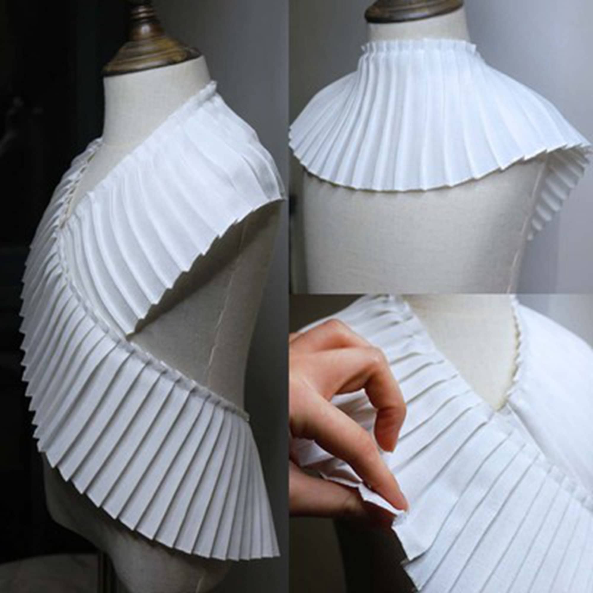 Pleated Organ Lace Fabric Medium-thickness Pleated Wavy - Etsy