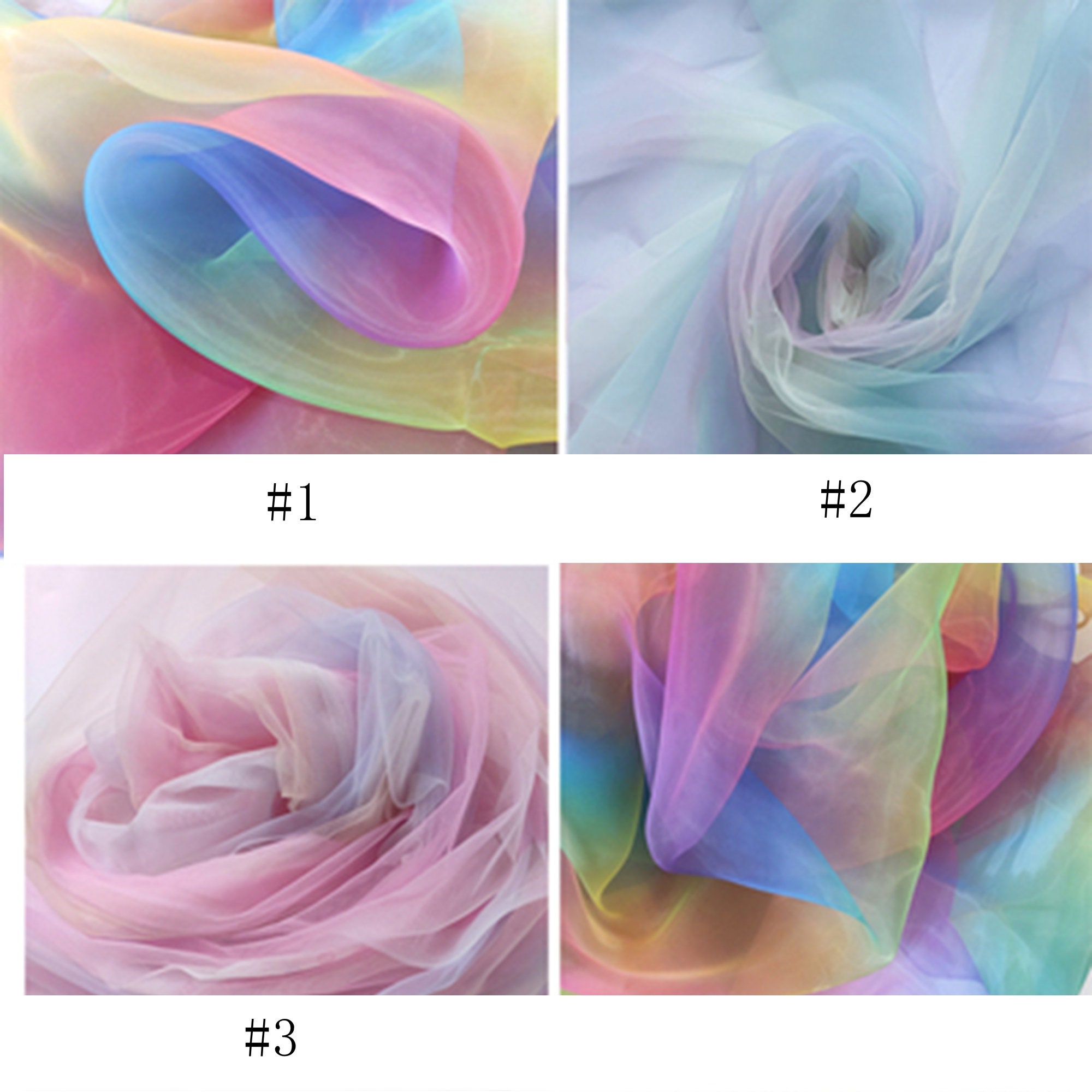 Rainbow Mesh Fabric Soft Tulle Lace Materiaal Decoration Party - Etsy