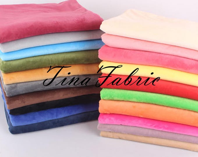 Short Plush Crystal Super Soft Plush Fabric for Sewing DIY Handmade ...