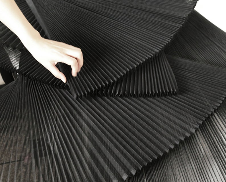 Black Accordion Pleated Rigid Mesh Pleated Accordion Mesh - Etsy