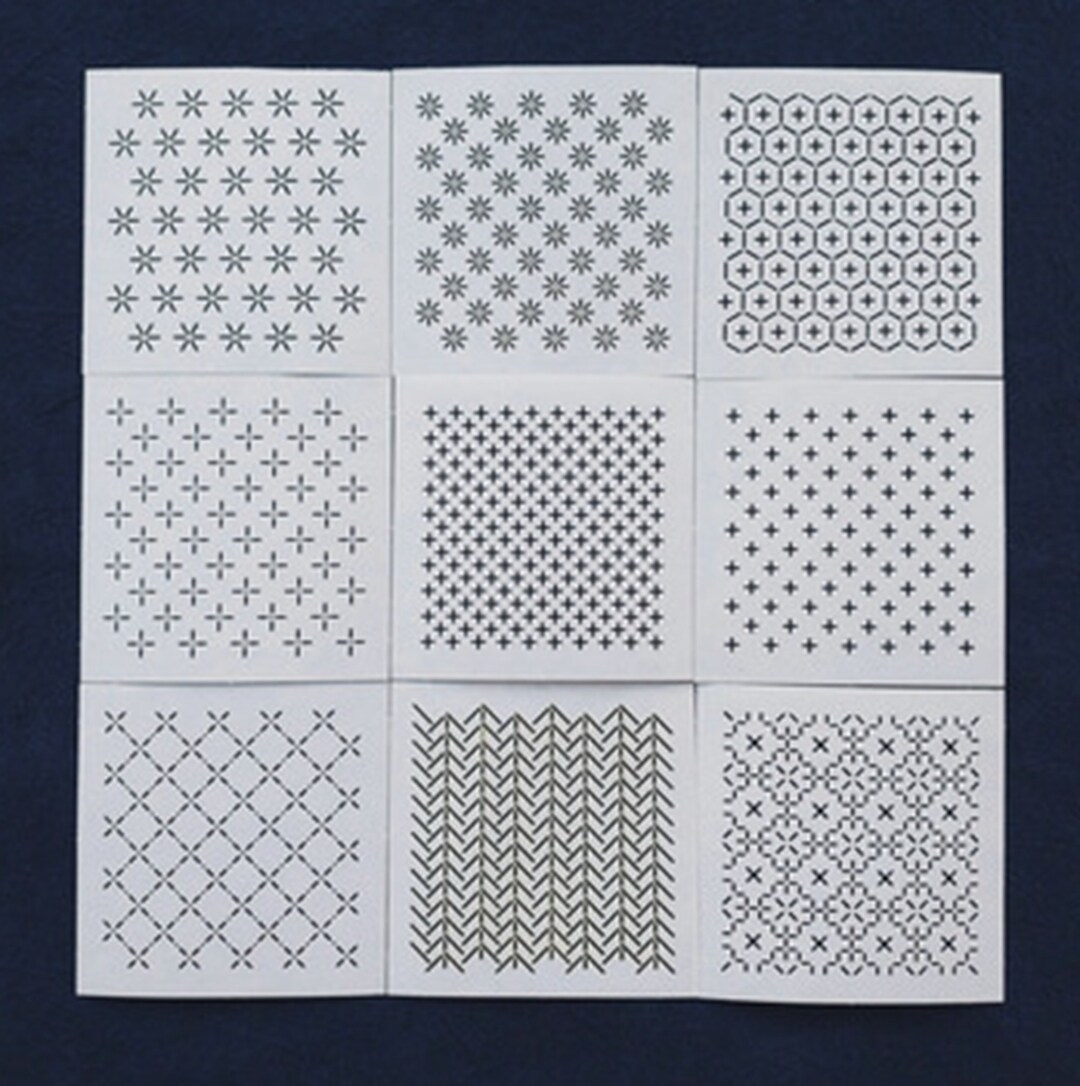 Sashiko Stencil,sashiko Embroidery Pattern,quilting Stencil,small Cross ...