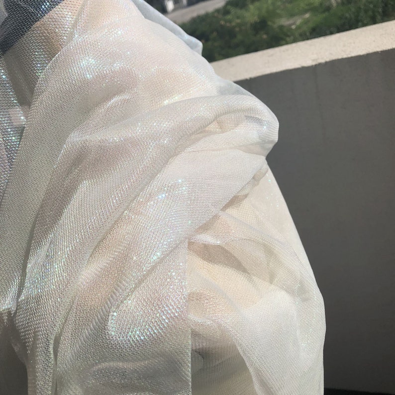 Rainbow Gradient Mesh Fabric Perspective Laser Symphony Mesh - Etsy