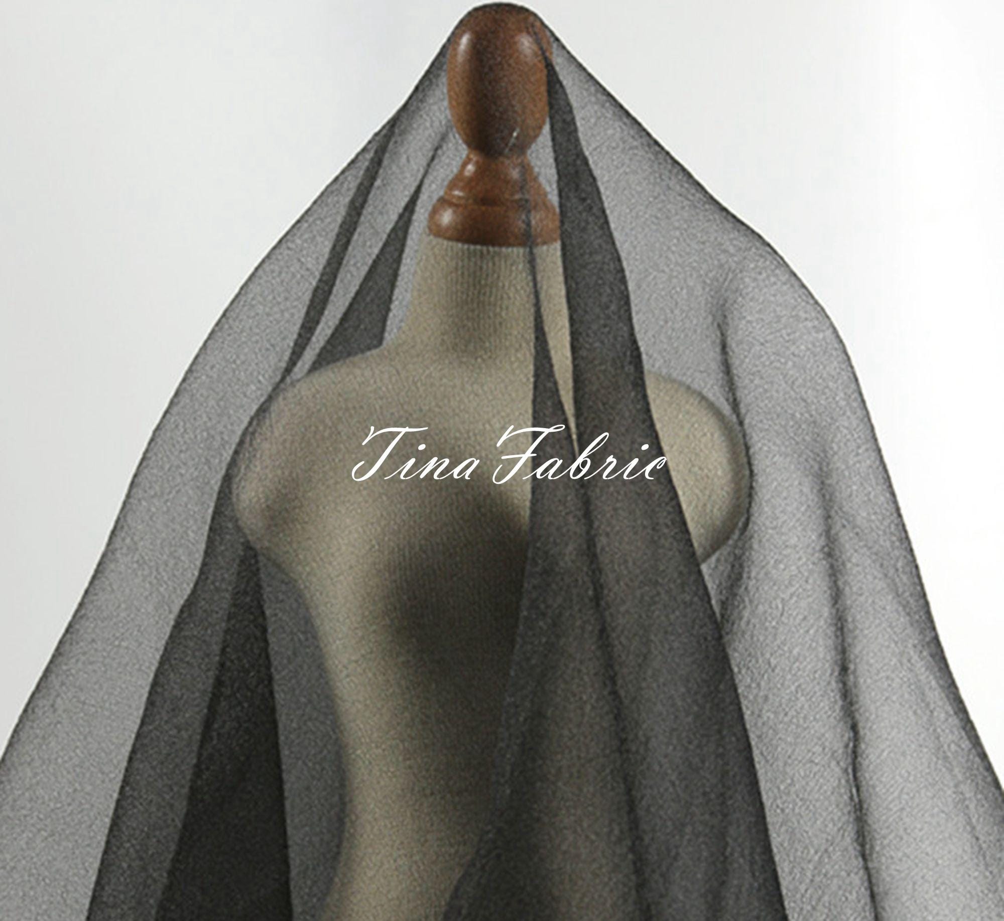 Pleated Mesh Fabric – Textured Polyester, Wedding DIY - by the Half ...
