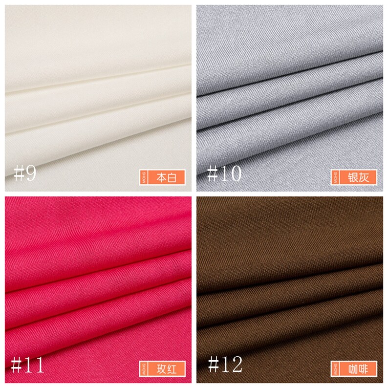 Knitted 4-way Stretch Milk Silk Spandex Fabric Performance - Etsy