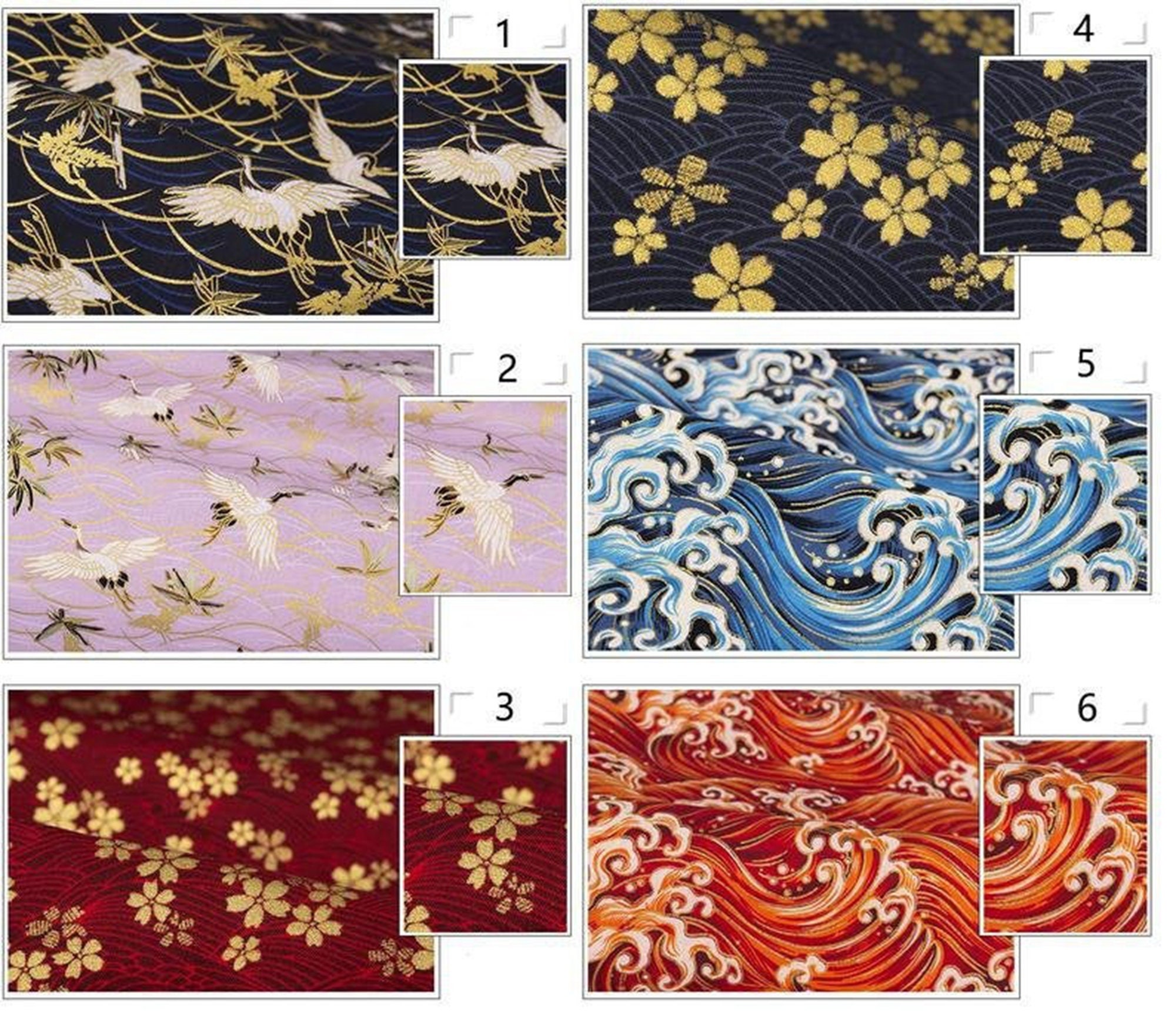 Japanese Fabric Pure Cotton Sewing Fabric by the Half - Etsy