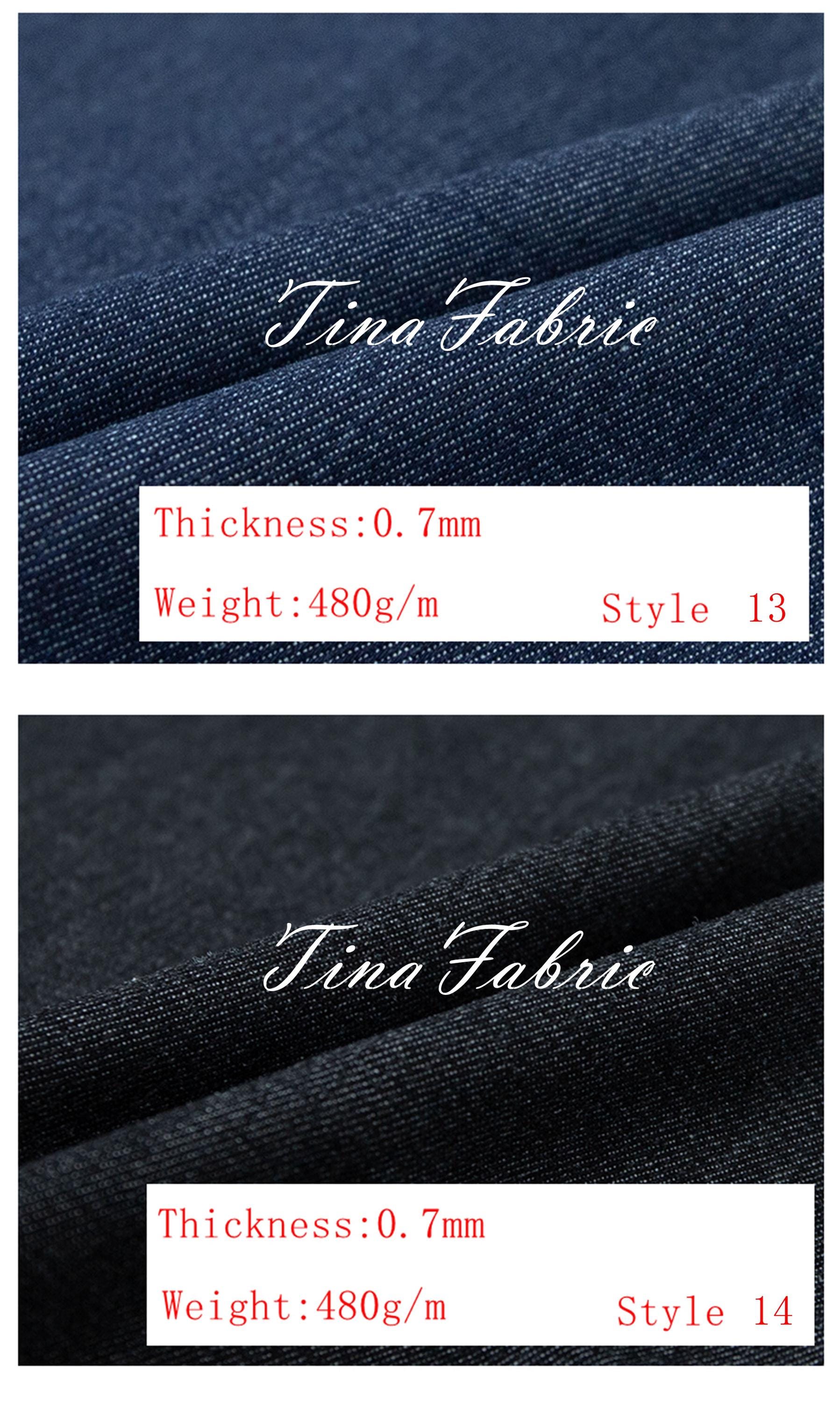 Blue Washed Denim Fabric: 100% Cotton Jean Material - by the Half Yard ...