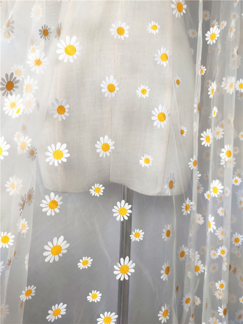 Daisy Lace Fabric Daisy Floral Lace Fabric for Doll Dress - Etsy