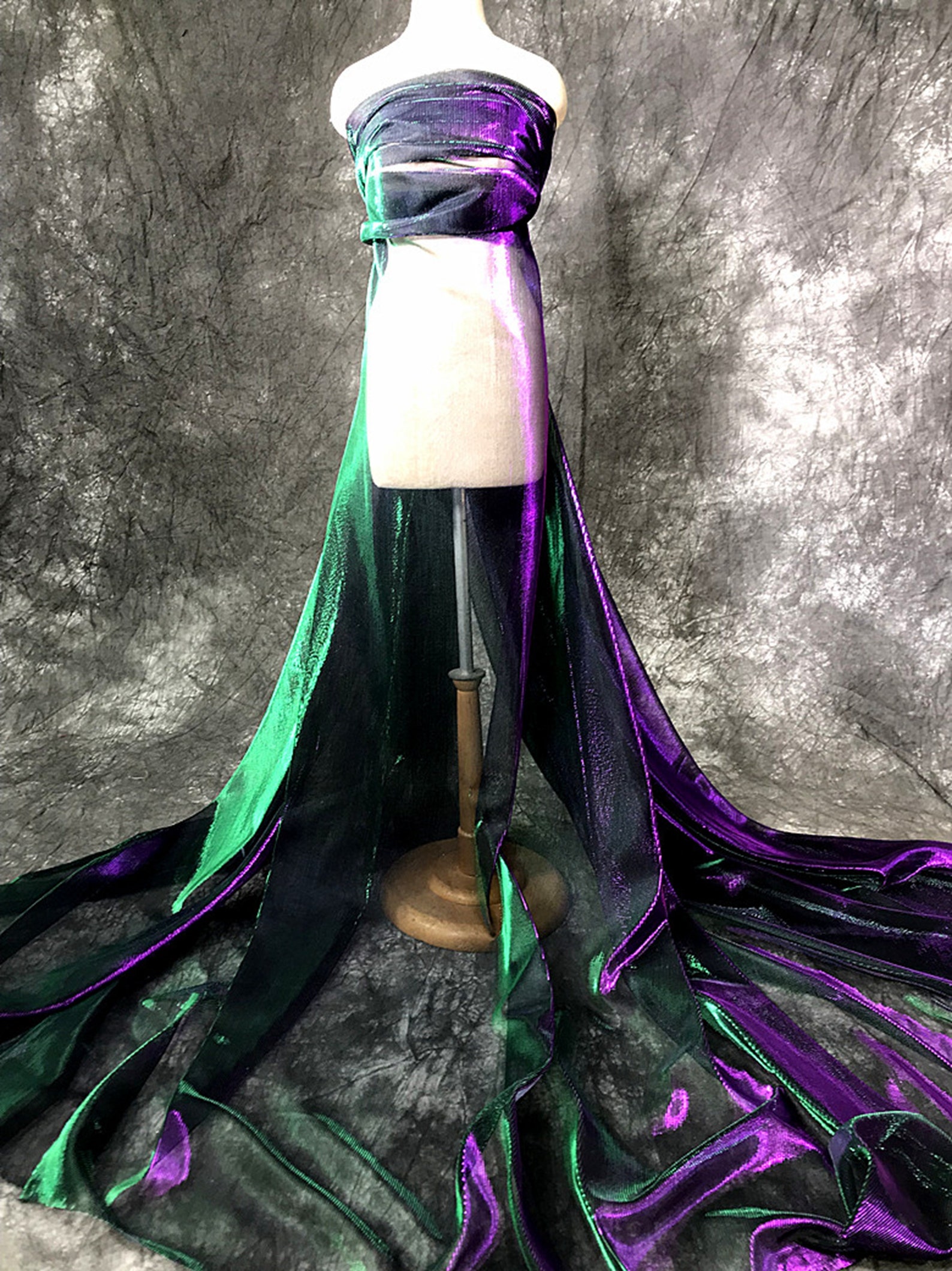 Purple Blue Color Mesh Fabric Gradient Mesh Shiny Fabric - Etsy