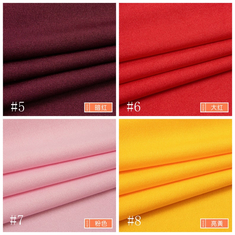 Knitted 4-way Stretch Milk Silk Spandex Fabric Performance - Etsy
